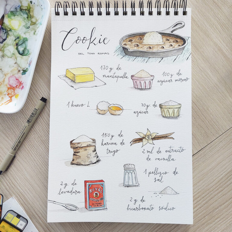 Receta ilustrada - Lady Coconut Design